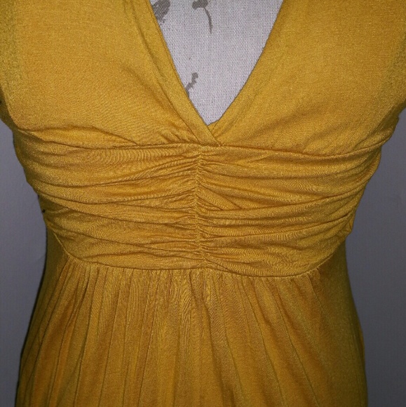 Forever 21 | Dresses | Mustard Color Party Dress With Slight Padding ...
